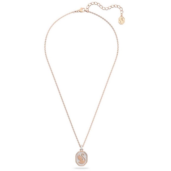 Swarovski | Jewelry | Swarovski Signum Pendant Necklace Swan Octagon ...